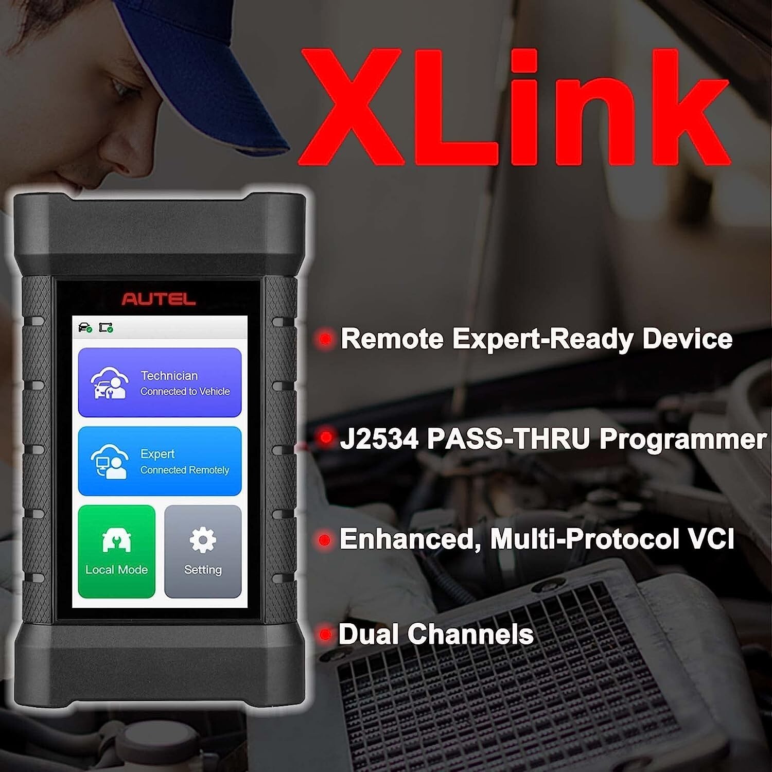 Autel MaxiFlash XLink Expert-Driven Remote Diagnostic Tool Work & PC ...