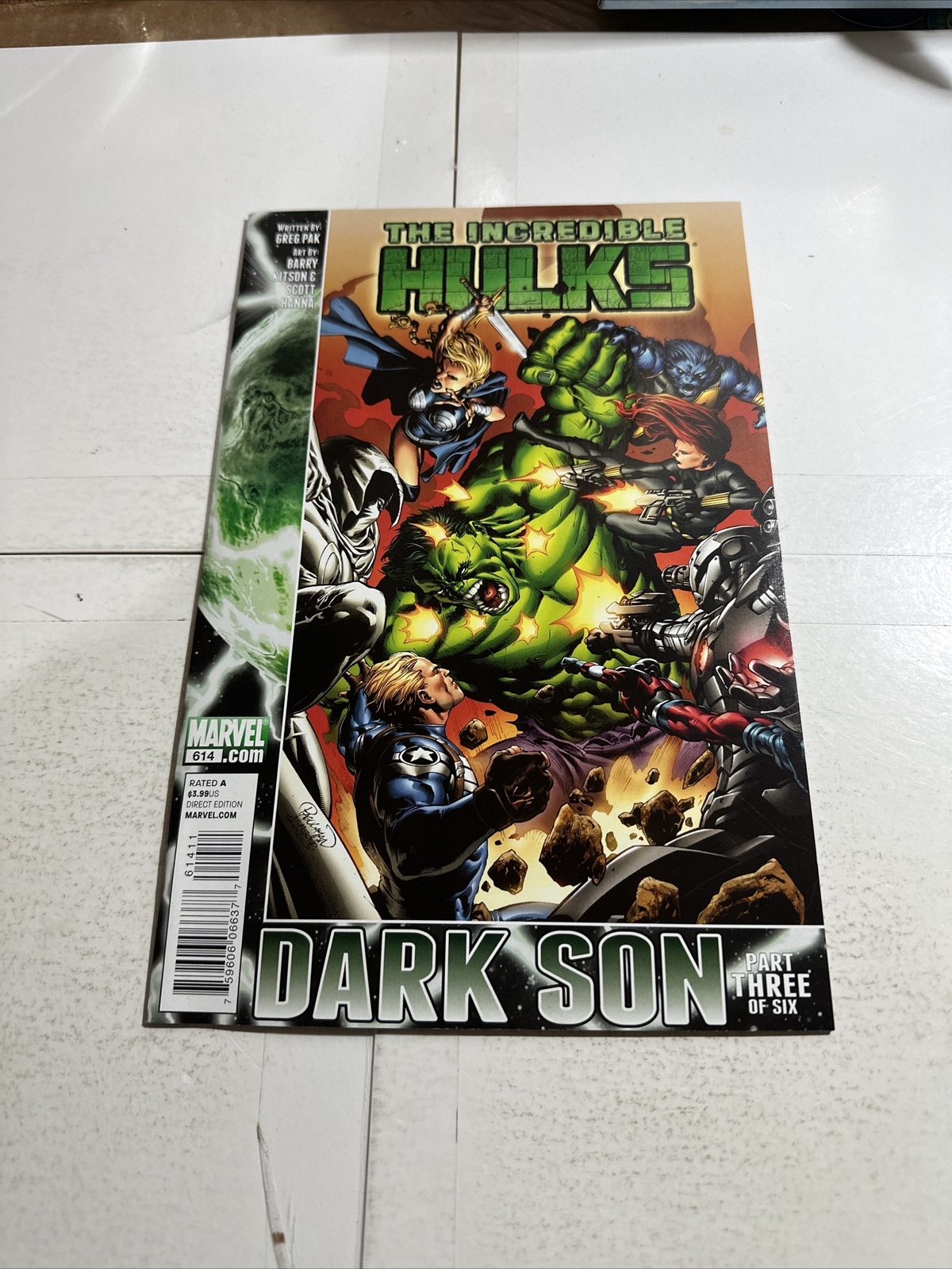 The Incredible Hulks #614, Vol. 1 - Dark Son Pt. 3 (Marvel Comics, 2010 ...