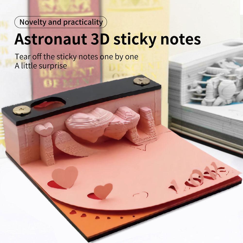 3D Desk Memo Pad Memo Pad Creative Desk DIY Notes Notepad Design Lot B3 ...