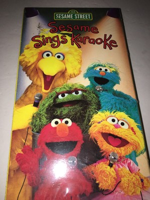 SESAME Street SESAME SINGS KARAOKE VHS VIDEO-#LV-55727-RARE VINTAGE ...