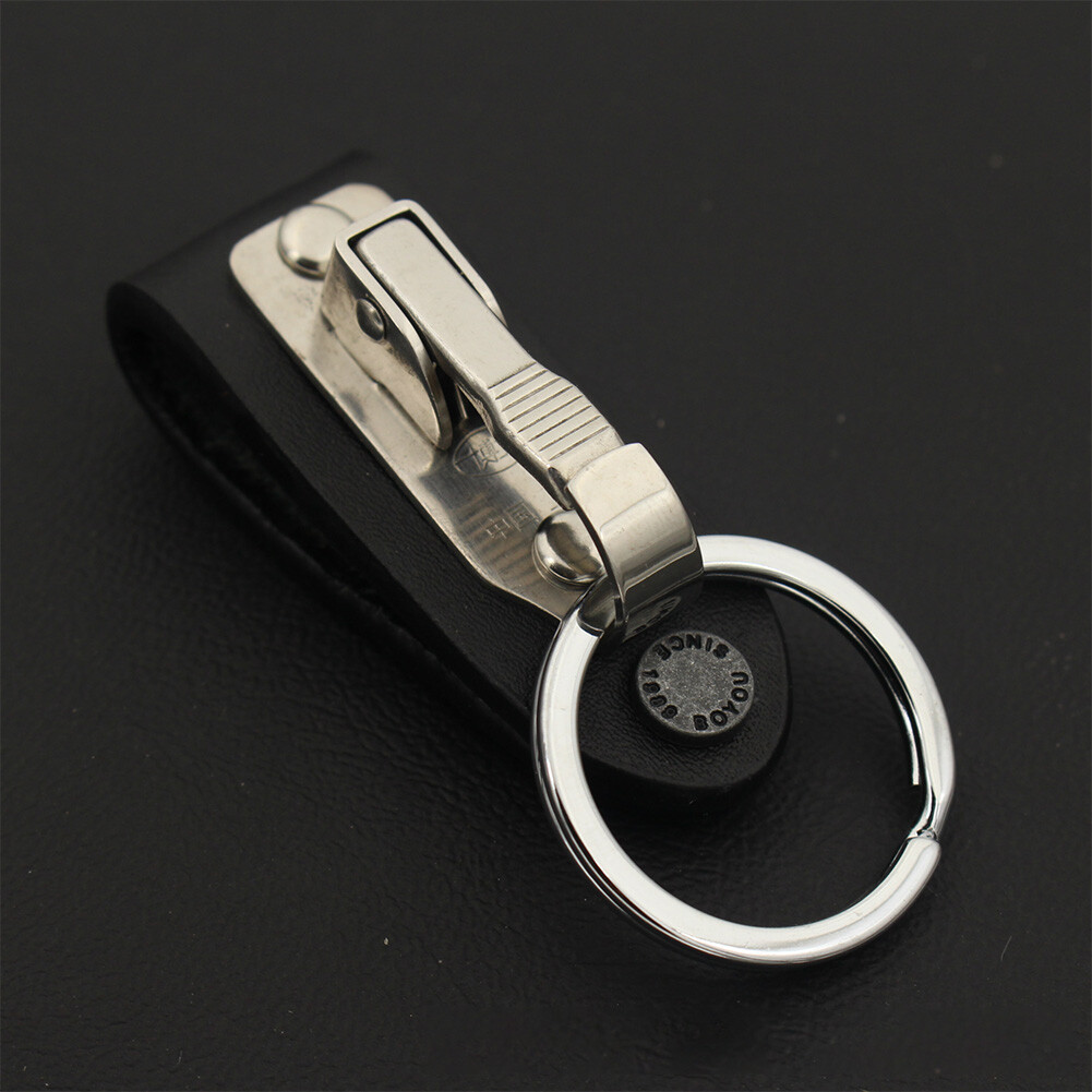 Durable Stainless Steel Detachable Keychain Belt Clip Key Holder For ...
