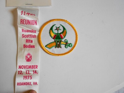 SHRINERS PATCH ALONG WITH 114th REUNION ROANOKE SCOTTISH RITE BODIES 75 ...
