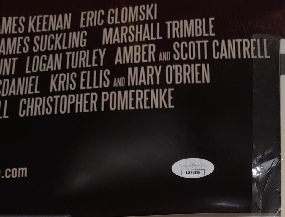 MAYNARD JAMES KEENAN signed POSTER Blood Into Wine Tool a perfect ...