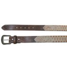 Hooey Western Men Belt Leather Roughy Logo Tooled Floral Geometric ...