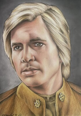 Lieutenant Starbuck Original Pencil Drawing .Fan-ART A4 . Battlestar ...