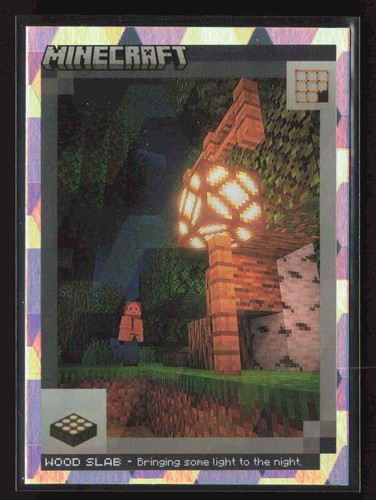 2024 Panini Minecraft - Crafting Chronicles Cubic Foil - #135 Wood Slab ...