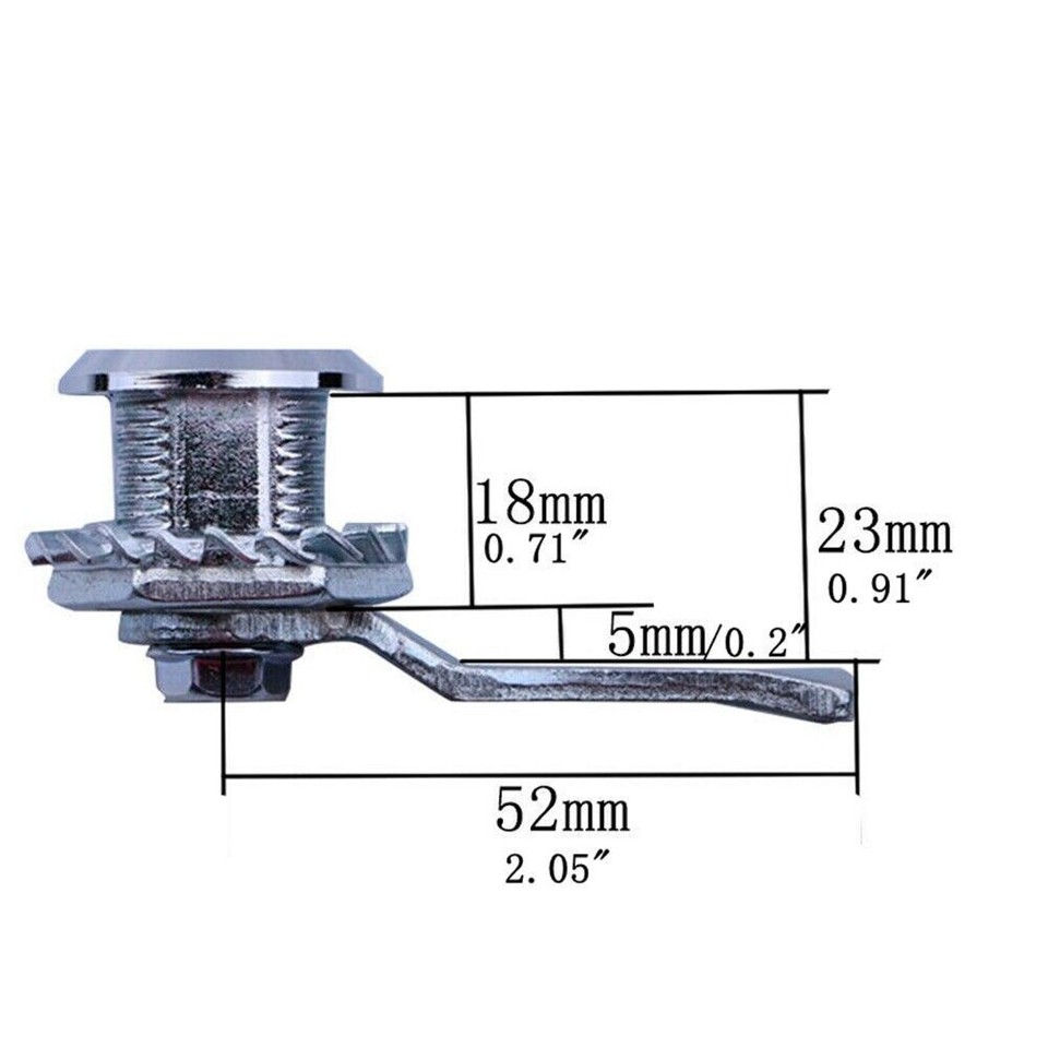 Gas Meter Cam Lock And Key Gas Electric Meter Door Cabinet Box Latch ...