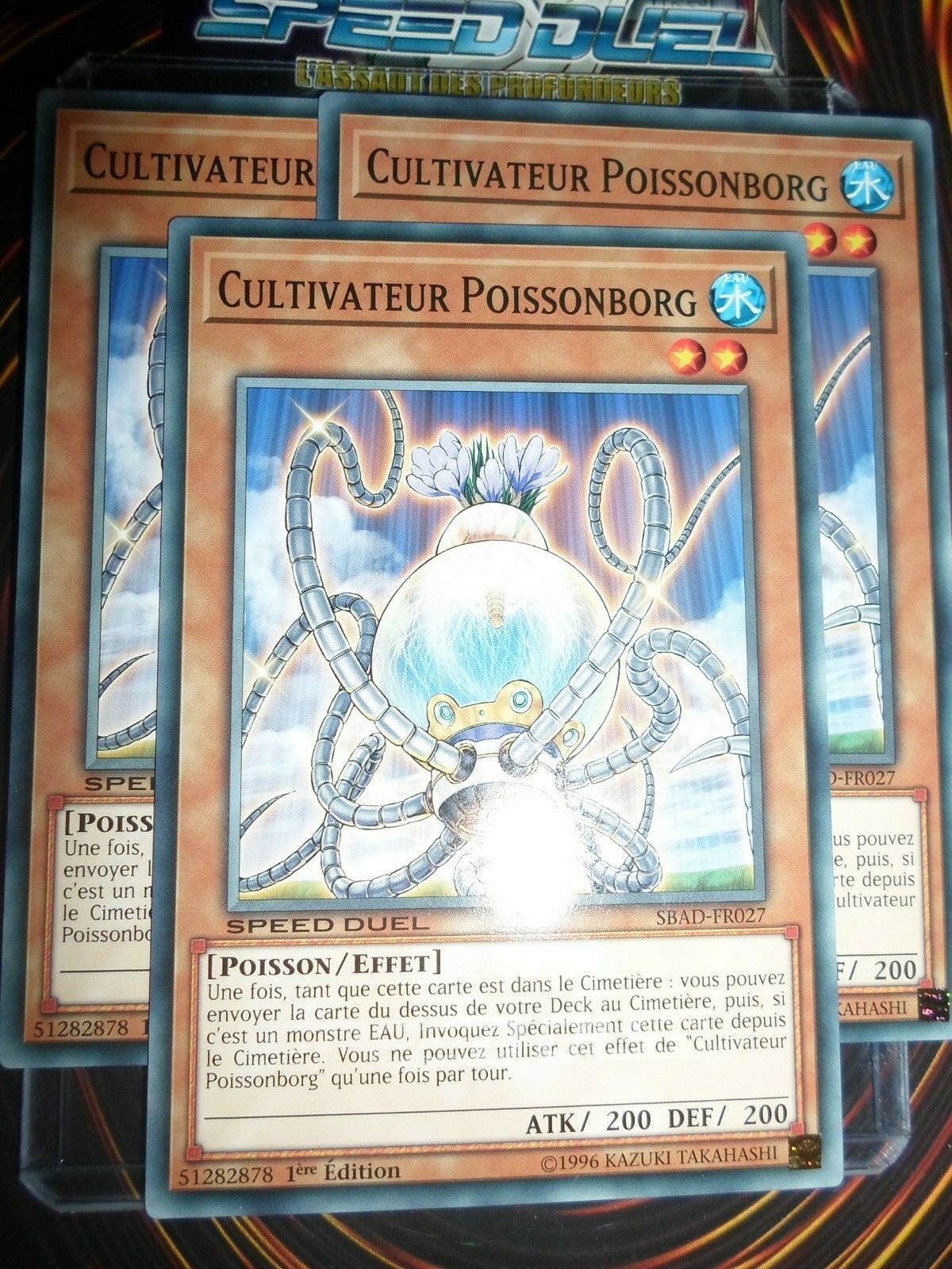 YU-GI-OH! CULTIVATEUR POISSONBORG PLAYSET (LOT DE 3) SBAD-FR027 MINT ...