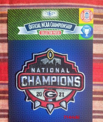 2021 College Football National Champions Collector Patch Georgia ...