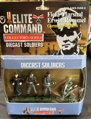 Blue-Box Toys Elite Command Field Marshal Erwin Rommel German Soldiers ...