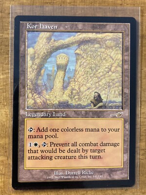 MTG KOR HAVEN Nemesis MINT RARE Vintage LEGENDARY LAND 2000 Riche Art ...