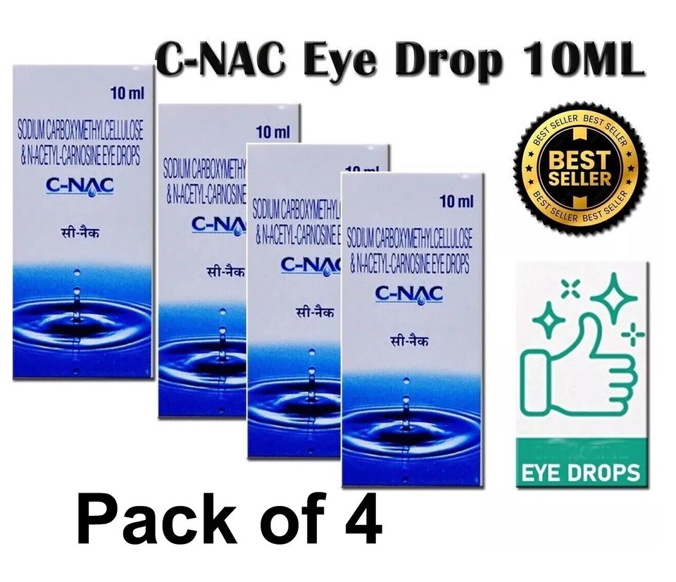 C-Nac Eye Drops N Acetyl Carnosine C Nac Eye Drop - 10 ml (Long Exp ...
