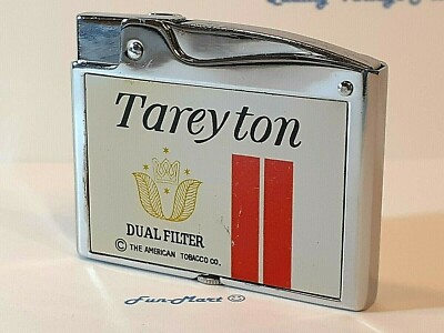 Vintage TAREYTON Advertising LIGHTER / Complete, Clean, & Works Great ...