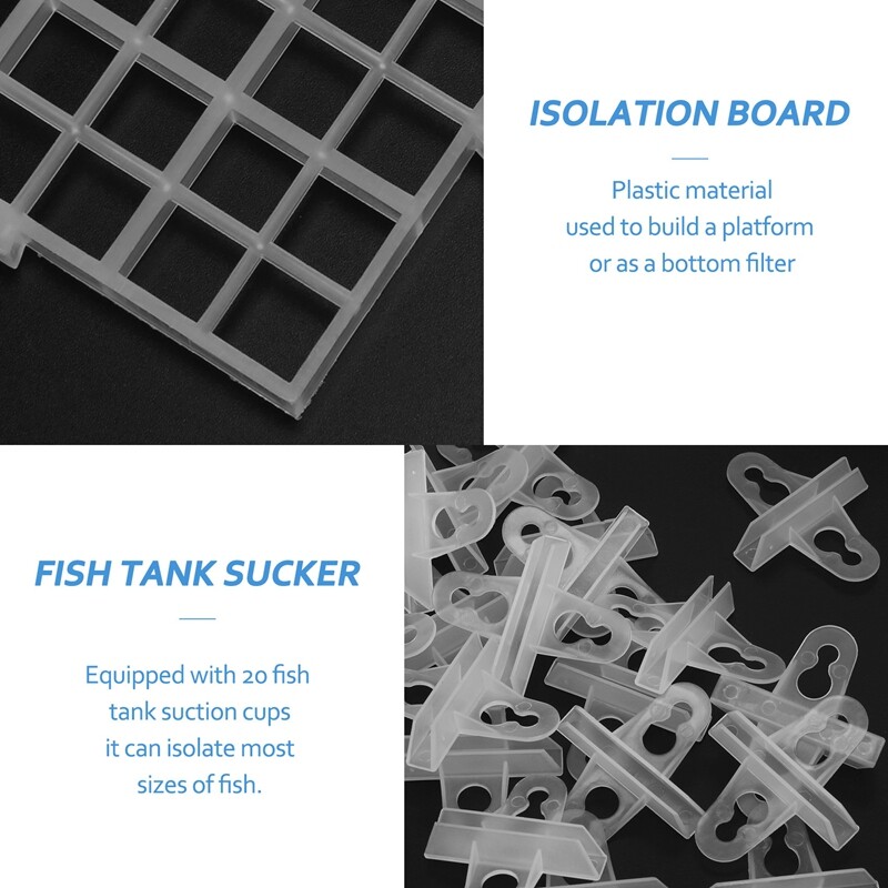 10PCS Aquarium Divider Fish Tank Divider Grids Separation Grid Tray4882 ...