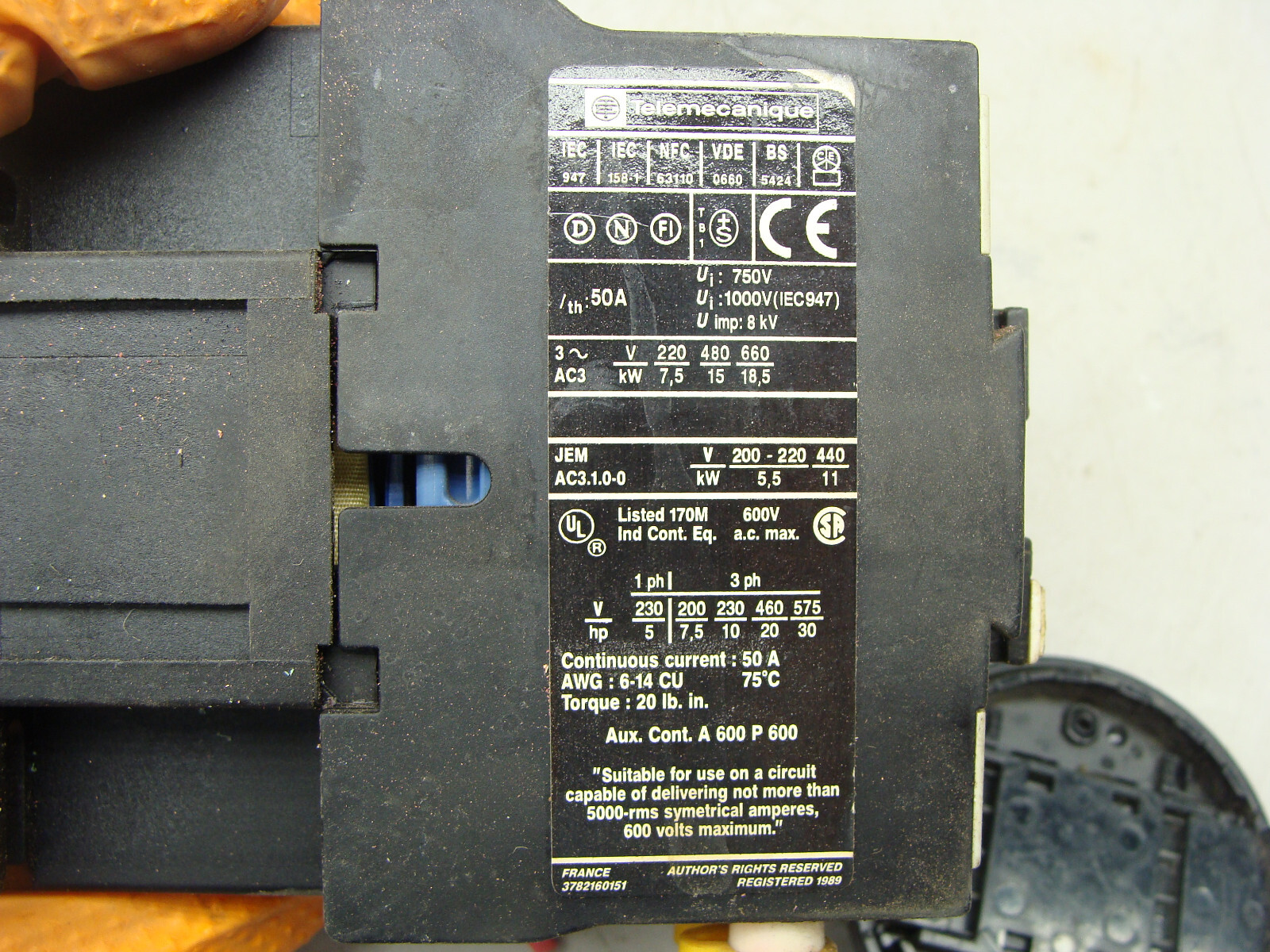 TELEMECANIQUE CONTACTOR LC1D3210 COIL: 110V F7 | eBay