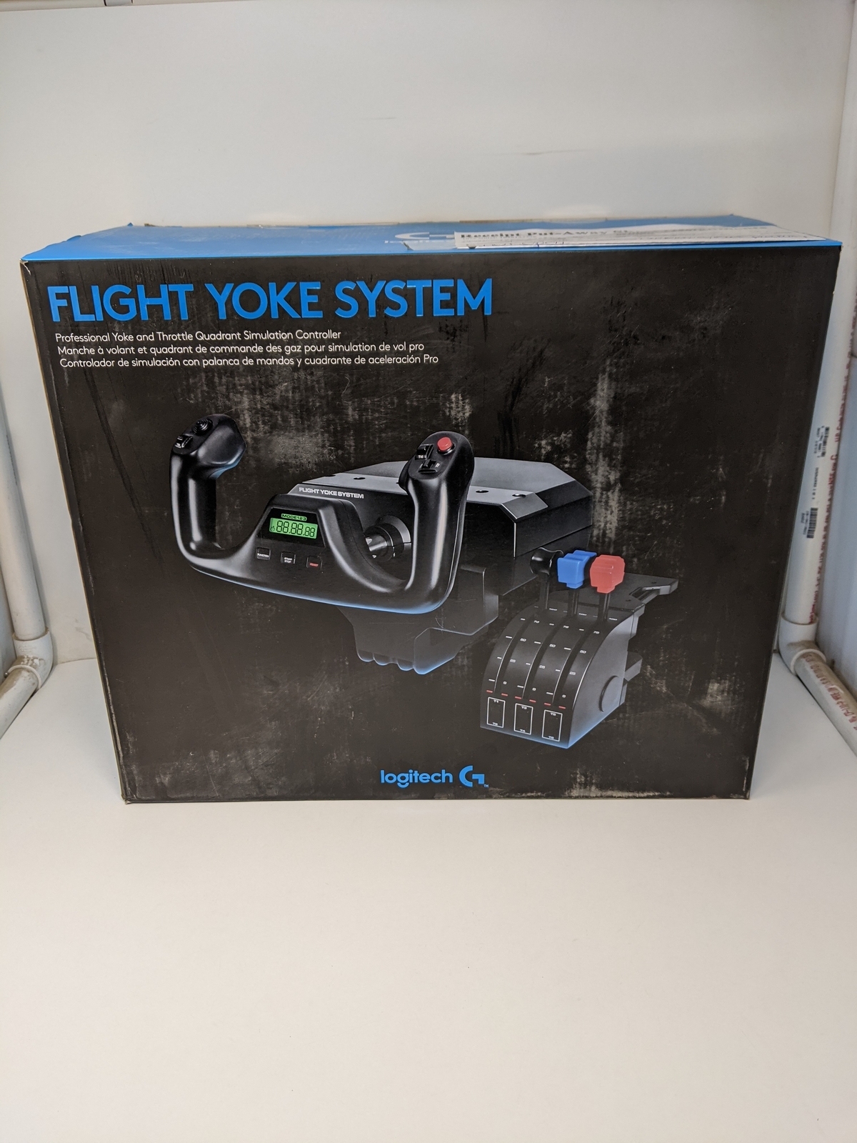 Logitech G PRO Flight Yoke System Yoke and Throttle Quadrant (HB1 ...