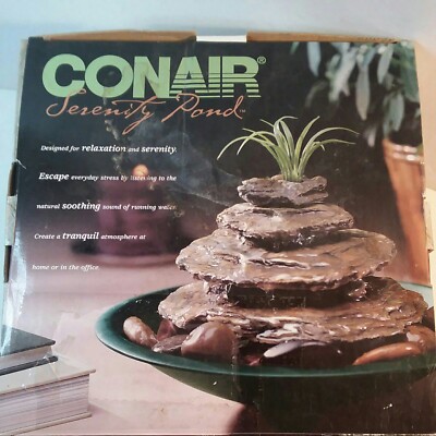 Conair Serenity & Relaxation Pond Waterfall Model CP2B | eBay