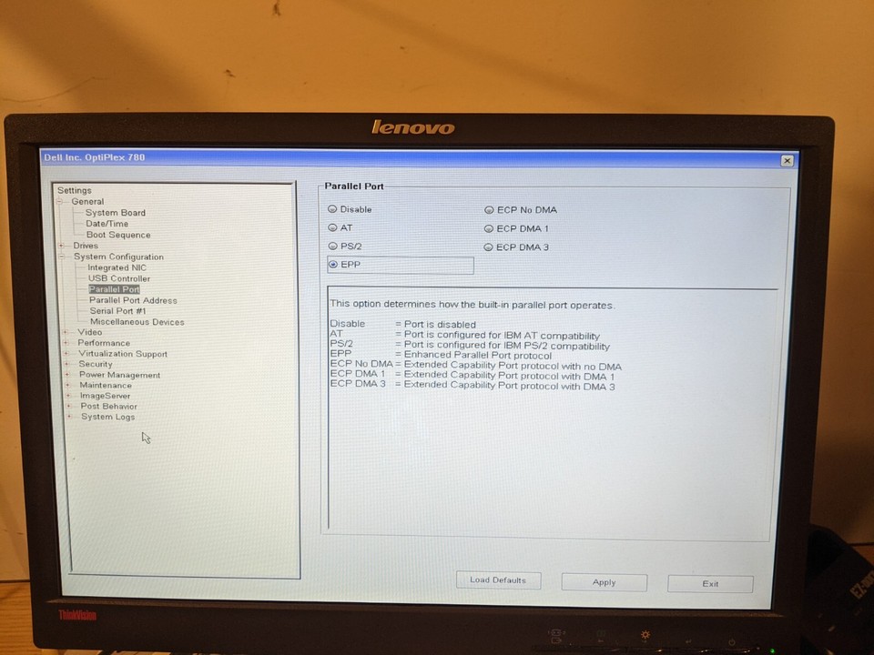 Dell Windows XP SP3 Desktop Computer 32-Bit RS232 Serial and Parallel ...