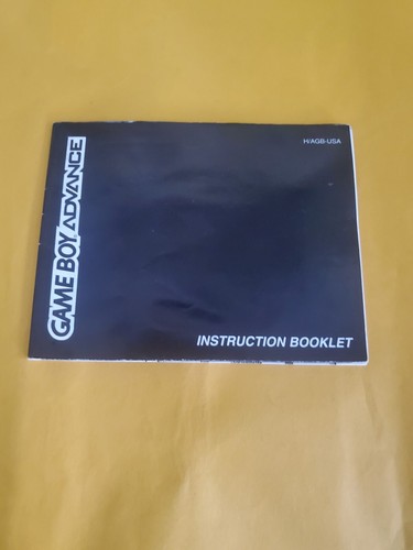 Game Boy Advance Original, Authentic Instruction Booklet H/AGB-USA ...