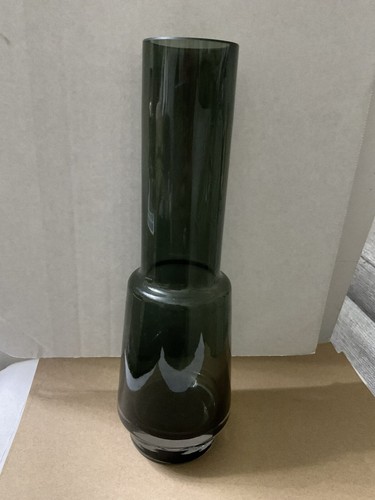 RO GLASS HOOPED GLASS VASE,MAKERS MARK ON BASE,11” High | eBay