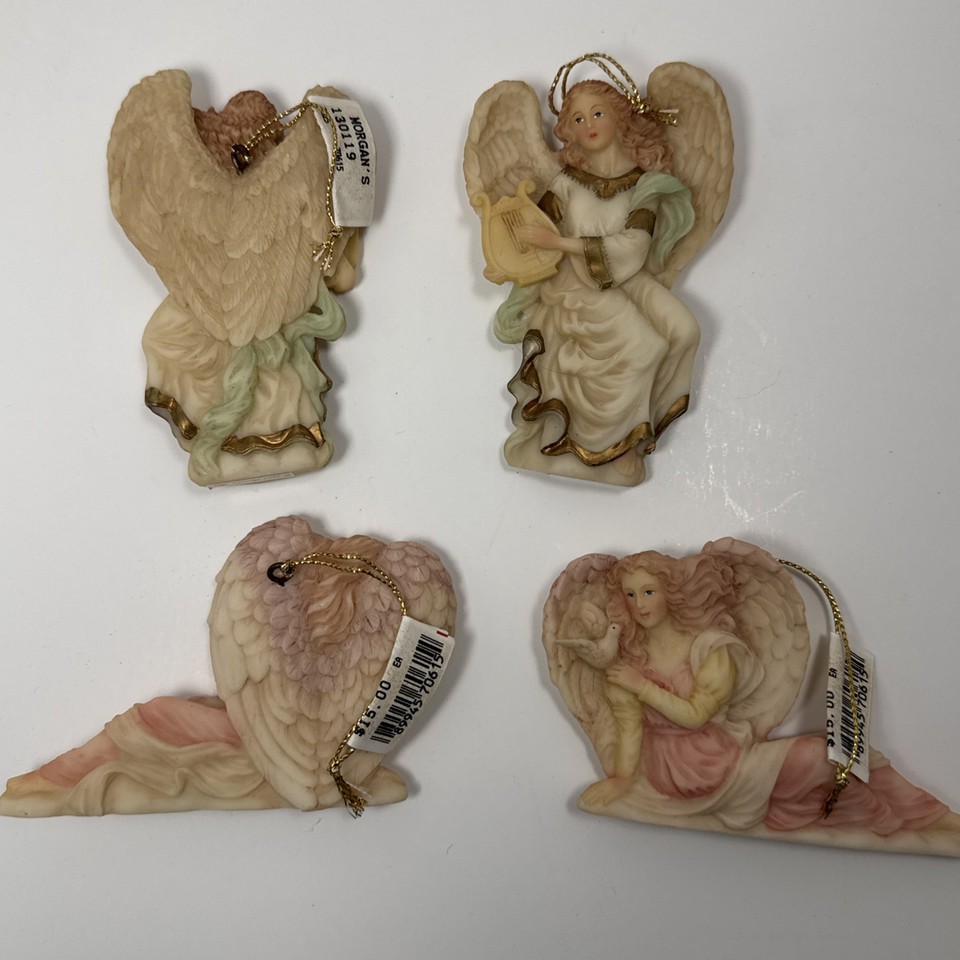 Lot of 4 Seraphim Classics Angel Ornaments 1994 Roman Inc Religious ...