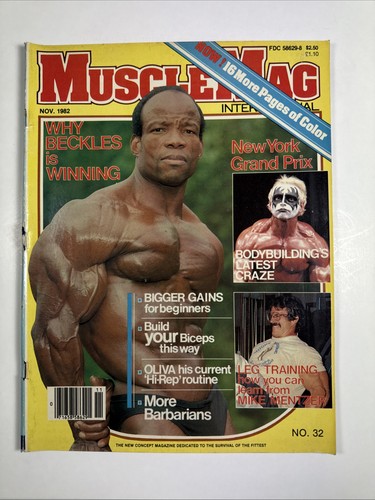 MUSCLE MAG magazine #32 November 1982-Mike Mentzer Bodybuilding fitness ...