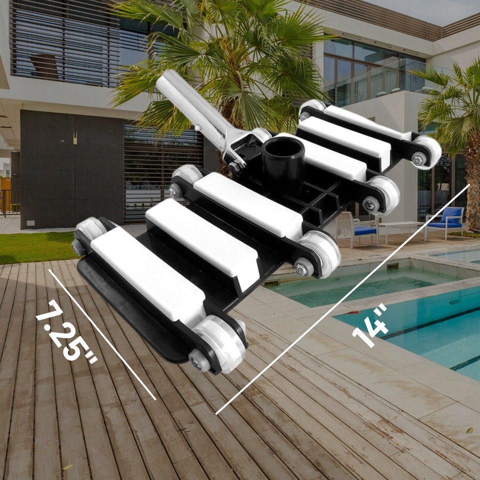 11051H Pooline Heavy-Duty 14" Vacuum Head With Six Weights & Bearing ...