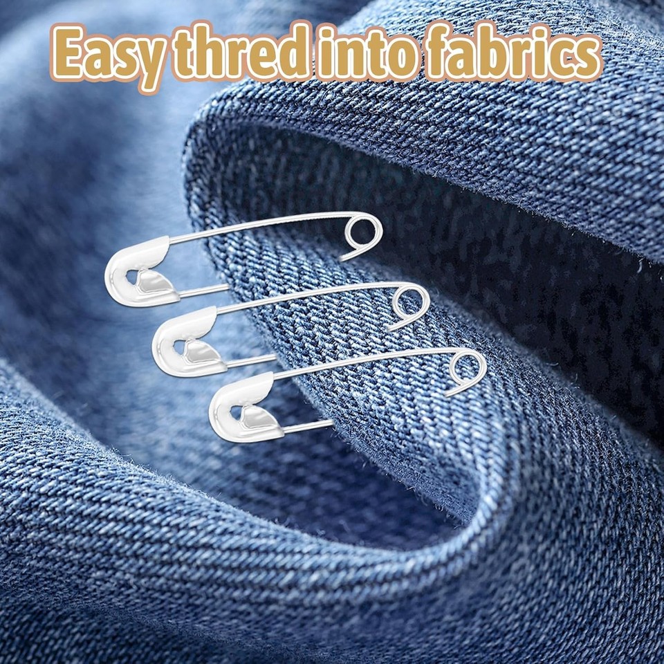 120 Pcs White Safety Pins 0.75in / 19mm Small pins for Clothes, | eBay