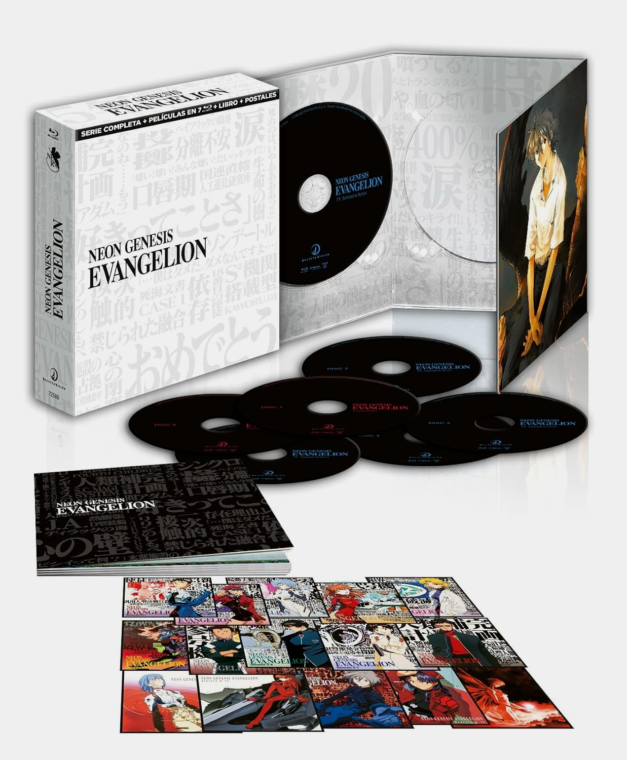 Neon Genesis Evangelion Series Complete + Films 7 Blu-Ray New Sealed ...