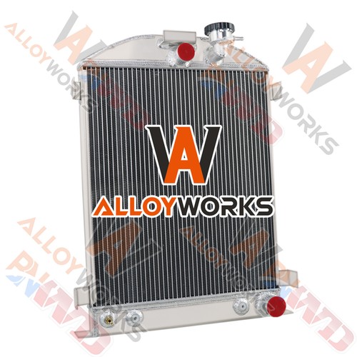 Aluminum 3 Row Radiator For Ford Model A Chopped Hi-Boy 3.3L Chevy ...