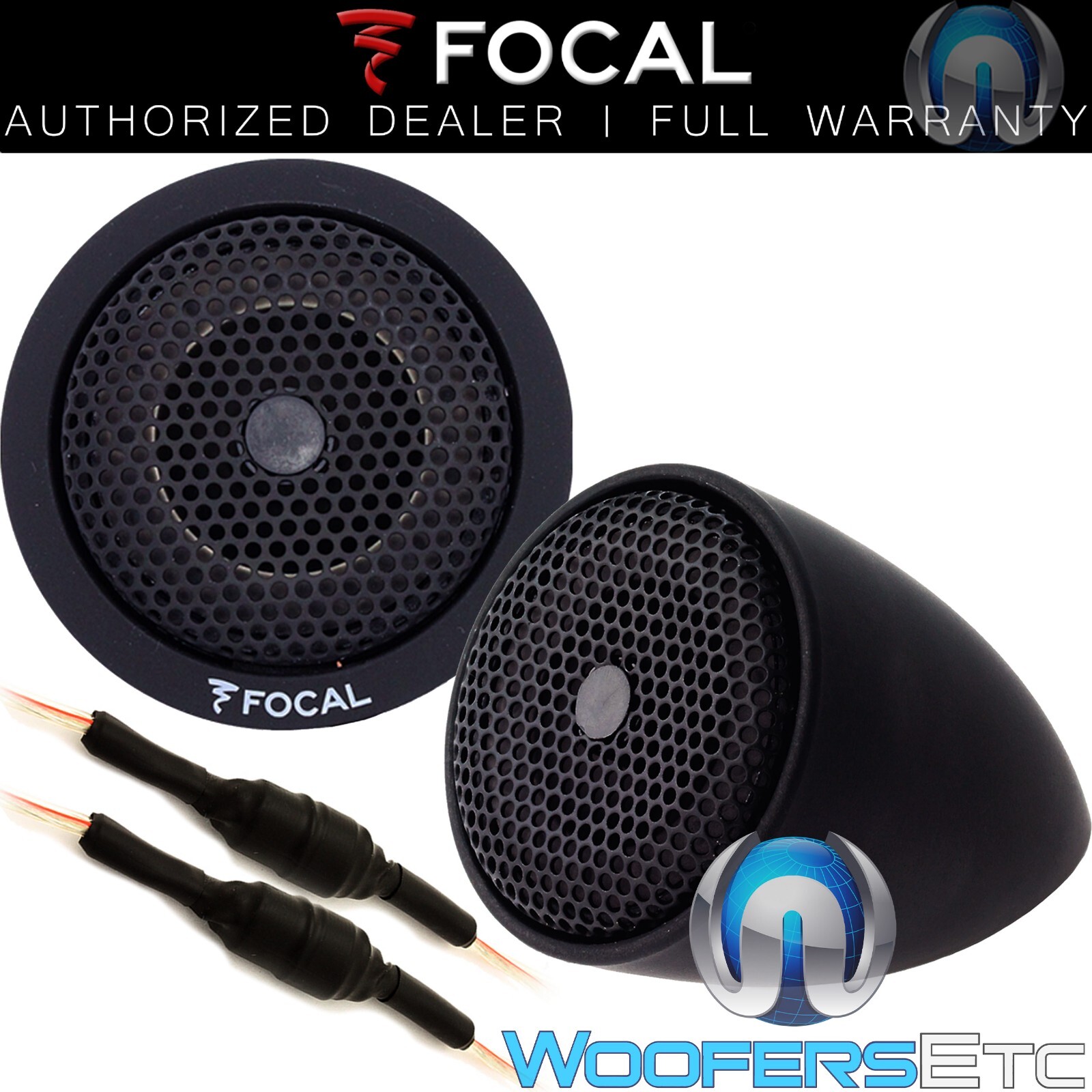FOCAL TN-F CAR AUDIO ALUMINUM DOME TWEETERS & CROSSOVERS FLAX COMPONENT ...