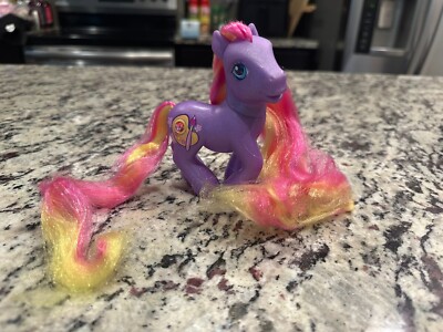 My Little Pony G3 Dibble Dabble 2000s Jewel Purple Super Long Hair | eBay