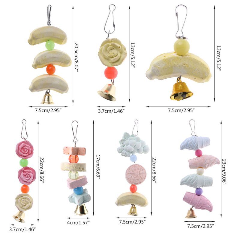 Pet Parrot Hamster Chewing Mineral Molar Stone Teeth Healthy Bite ...