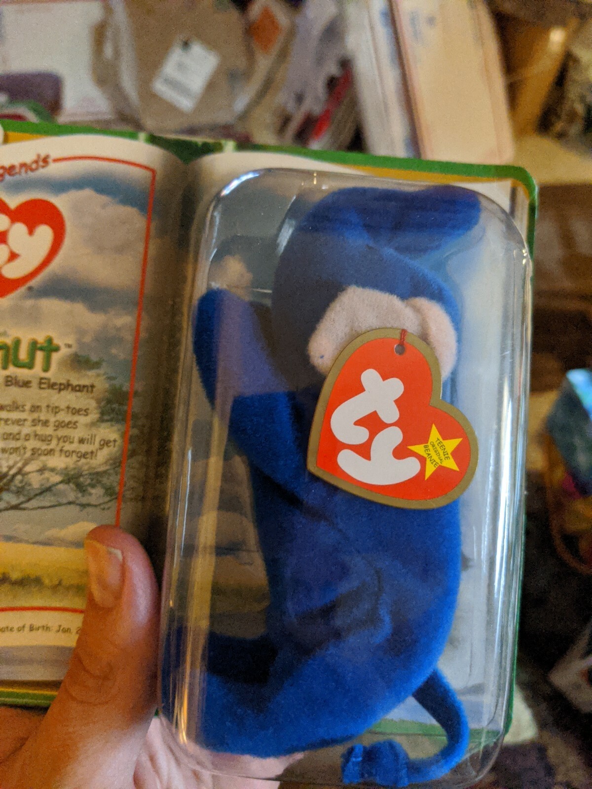 Ty Beanie Buddy Peanut The Elephant - Royal Blue for sale online | eBay