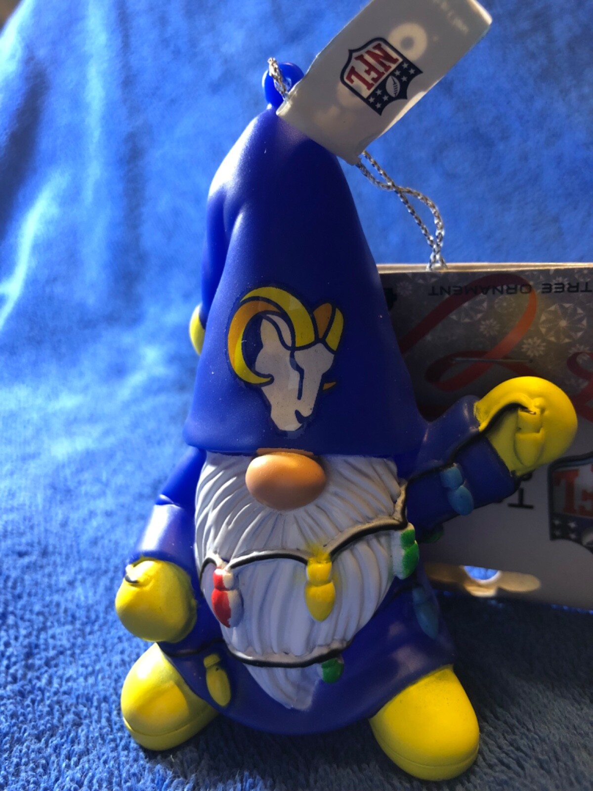 Los Angeles Rams Christmas Holiday Ornament Rubber Gnome New | eBay