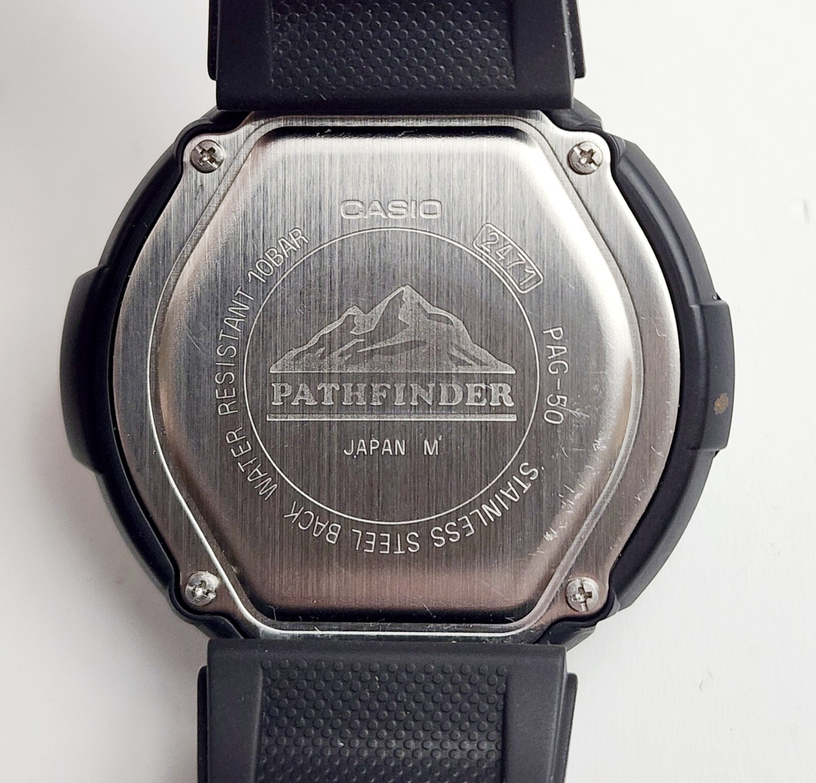 Casio 2471 RARE Protrek Pathfinder Prg-50 Solar Watch Stainless Steel ...