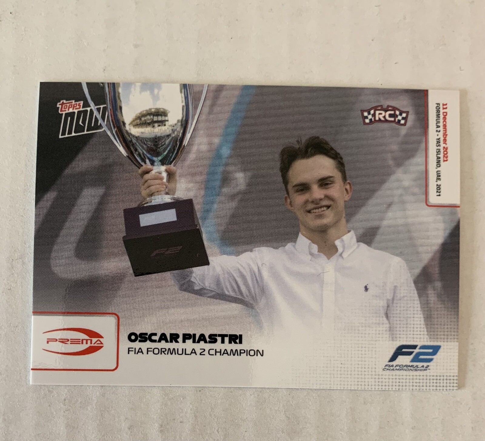 2021 Topps Now F1 #89 Oscar Piastri FIA F2 Champion ROOKIE CARD Rare | eBay