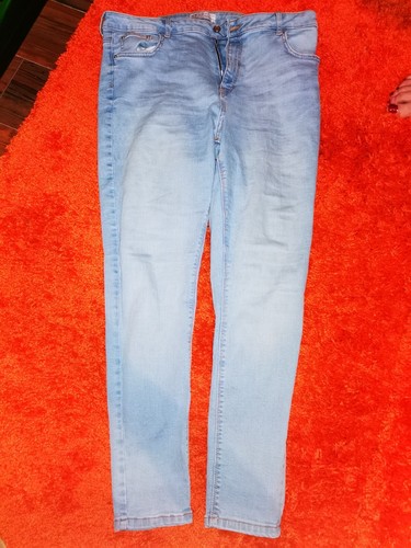 Size 18 Tight Fitting Sexy Stretchy Light Blue Jeans Ebay