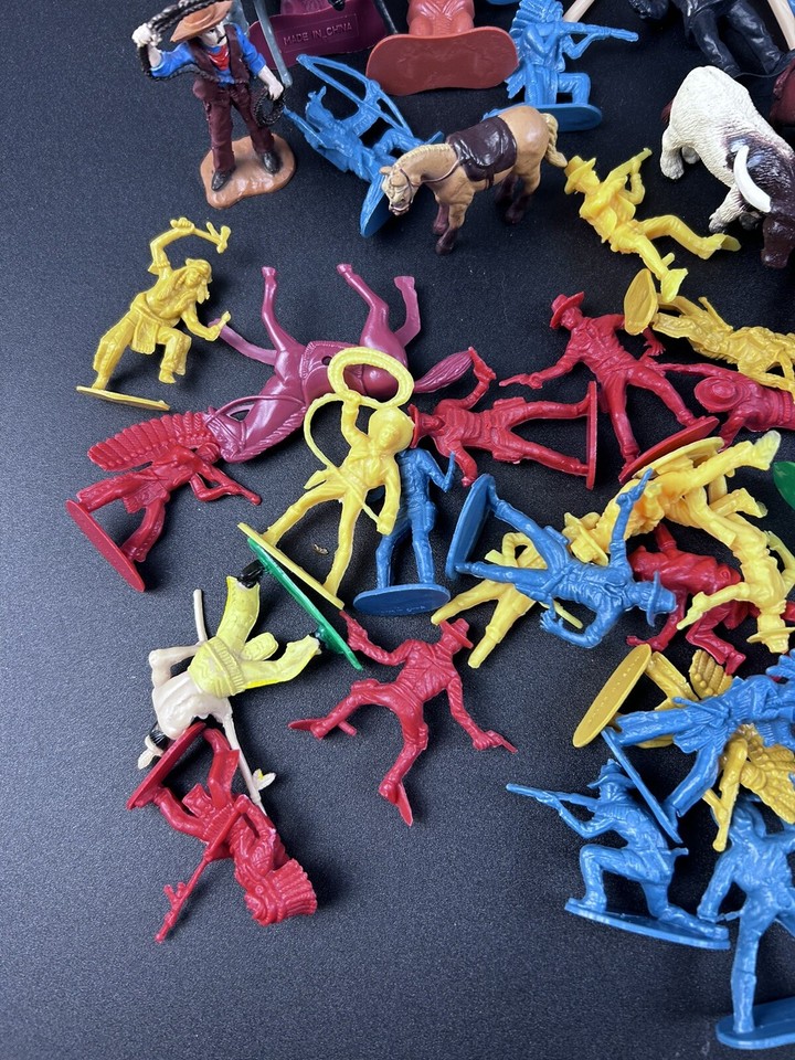 Large Cowboys and Indians Western Custom Playset over 144 pieces | eBay