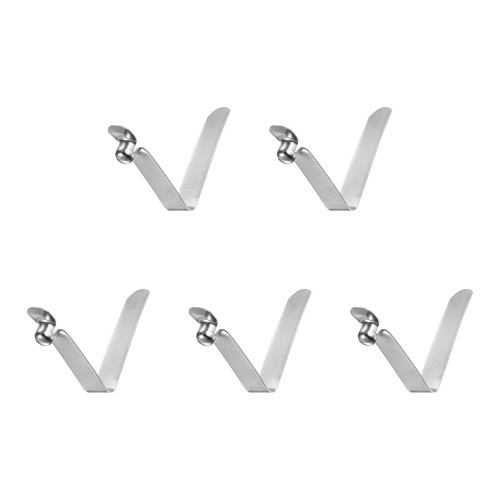 5pcs 37x6mm Single Button V-Shaped Paddle Snap Spring Clips for Tent ...