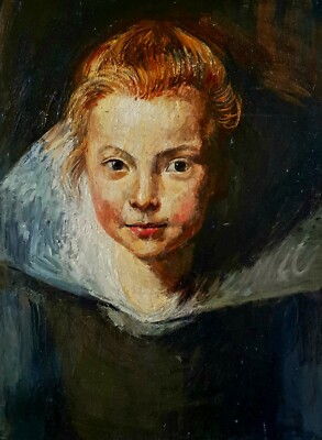 ORIGINAL Öl Gemälde Repro PETER PAUL RUBENS PORTRÄT DER CLARA SERENA ...