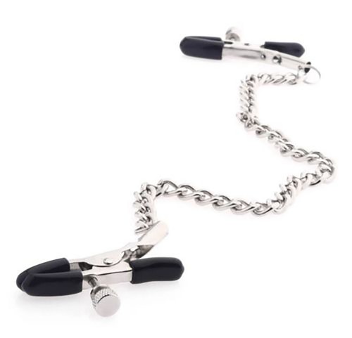 Nipple Genital Chain Adjustable Clamps Sex Toy Fetish S&M Bondage Set ...