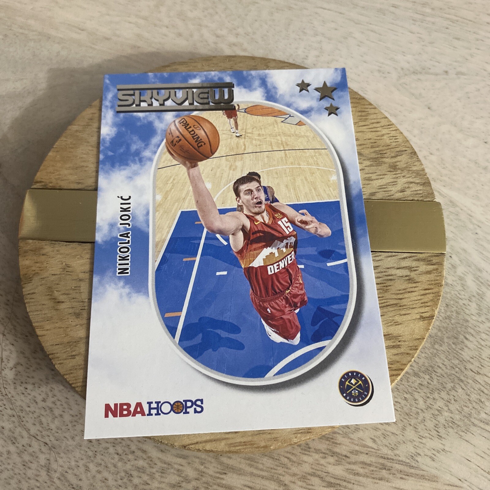 🏀NIKOLA JOKIC SKYVIEW 2021 NBA Hoops Denver Nuggets NBA Basketball Card ...