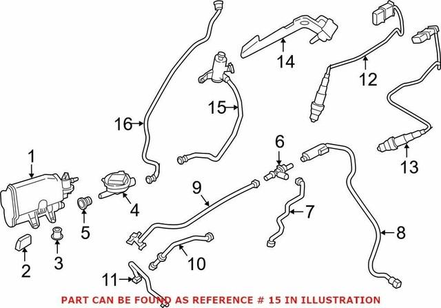 Genuine OEM Vapor Canister Filter for BMW 16137438454 for sale online ...