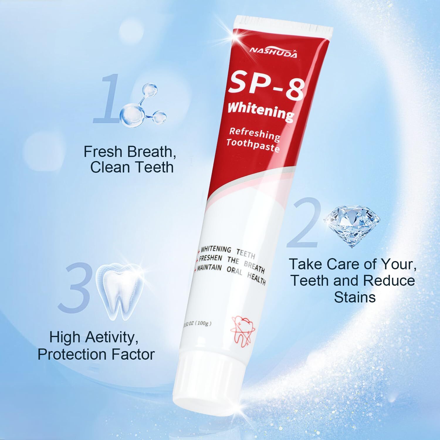 SP-8 Ultra Whitening Toothpaste, SP8 Probiotic Toothpaste, Sp 8 ...