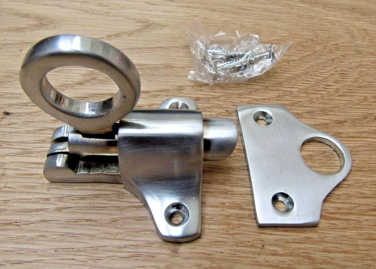 SPRING LOADED FANLIGHT CATCH FAN LIGHT LOFT WINDOW LATCH SOLID BRASS | eBay