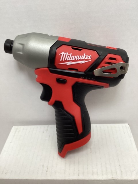 MILWAUKEE 2462-20 M12 Li-Ion 1/4"" Cordless Hex Impact Driver Tool for ...
