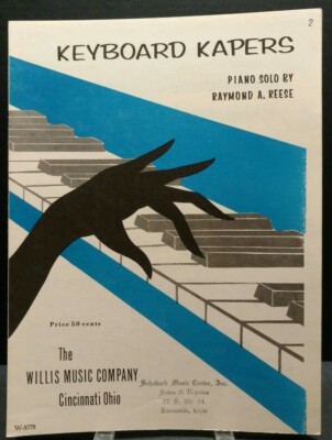 Keyboard Kapers Sheet Music Piano Solo Level 2 Practice 1960s Space Age ...