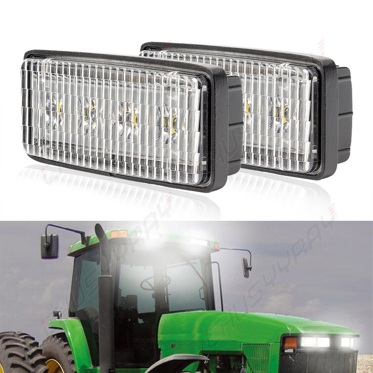 4pc LED Front Hood Work Light RE37450 For John Deere 50 Series 4050 ...