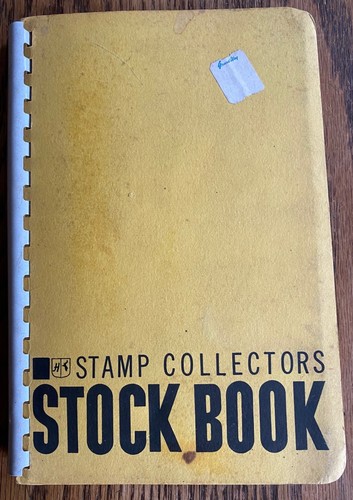 STAMP COLLECTORS STOCK BOOK WITH 100'S OF STAMPS -ESTATE FIND | eBay